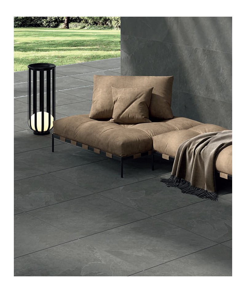 Carrelage extérieur : Grès cérame Beige - Khaki Ardoise, marque Caesar ...