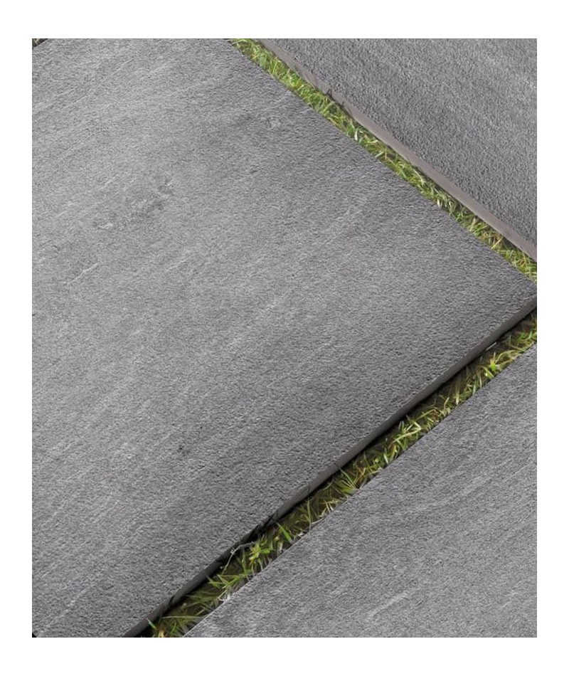 Dalle extérieure effet ardoise ardesia nera Stonework Supergrès