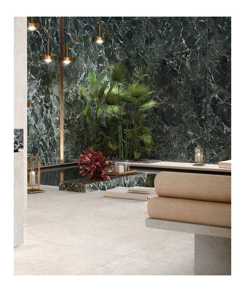 Carrelage extérieur : Grès cérame Blanc Pierre, marque Mirage